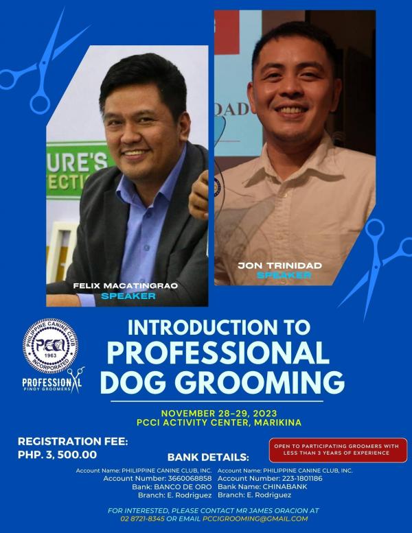 Grooming Calendar 2023 » PCCI - Philippine Canine Club, Inc